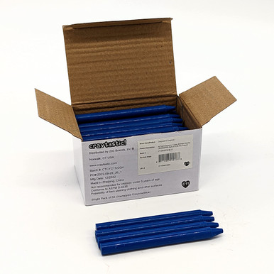Bulk Unwrapped Crayons Box of 52 (BLUE) for Crafting, Parties, Kids ...