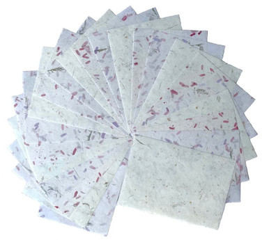 50 Sheets A4 Natural Fiber Tamarind Leaves,Grass Flowers Mulberry Paper ...