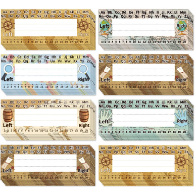 72pcs Travel Map Flat Name Plates with Alphabet Number Classroom Travel ...
