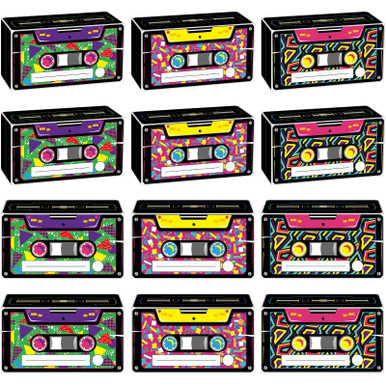 12 Pcs 80s 90s Favor Boxes Retro Radio Gift Boxes Back to the 1980 ...