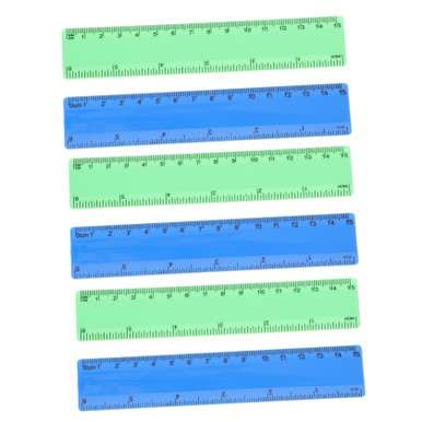 Lurrose 20pcs Size Student Ruler School Ruler Drawing Straight Ruler ...