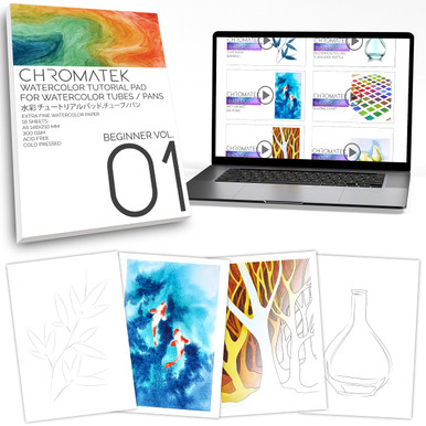 Watercolor Tutorial Pad for Chromatek Online Video Tutorial Course | 25 ...