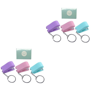 STOBOK 2 Sets Keychain Stapler Mini Stapler Keychain Stapler Key Ring ...
