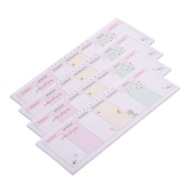 GRIRIW 4pcs Week Sticky Notes Schedule Planning Sticker Memo Sticky ...