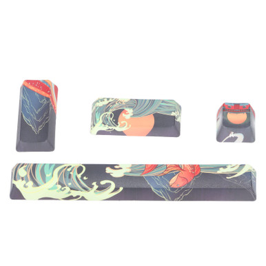 Replacement Keycaps, 4 Key PBT Mechanical Keyboard Keycaps with Cute ...