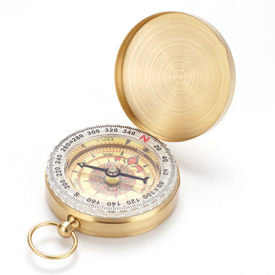 Camidy Compass Hiking Outdoor Compact Luminous Compass Vintage Old ...