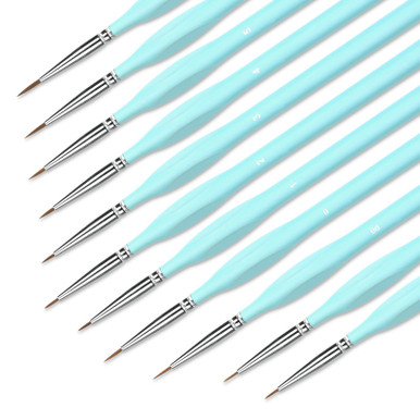 11 pcs Micro Detail Paint Brush Set,Miniature Painting Brushes ...