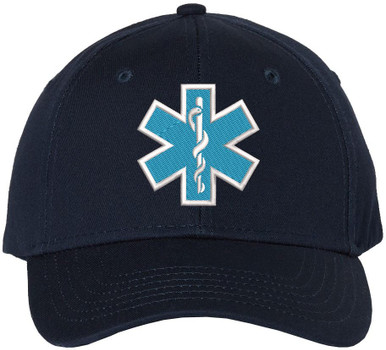 ARMYU Navy Blue EMT Logo Insignia Adjustable Low Profile EMS Emergency ...