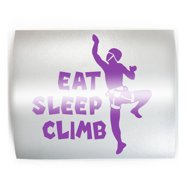 EAT SLEEP CLIMB Rock Climber Climbing - PICK COLOR & SIZE - Decal ...