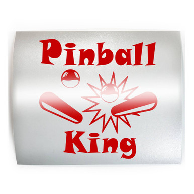 PINBALL KING - PICK COLOR & SIZE - Player Machine Vinyl Decal Sticker D ...