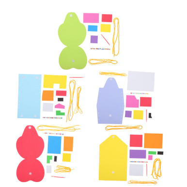 TEHAUX 5 Sets DIY Wallet Sew Your Own Bag Kid Craft Sewing Kit Girl ...