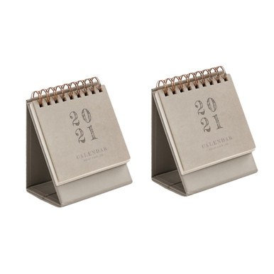 STOBOK 2 pcs 2021 New Year's Eve Calendar Small Monthly Desk Calendar ...
