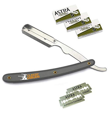 Classic Samurai CS-101 Gray Stainless Steel Professional Barber ...