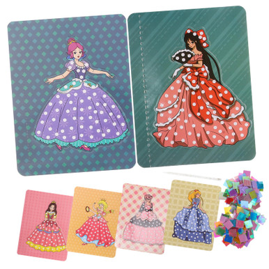 ERINGOGO 2 Sets Art Puncture Painting Kit Princess Crafts for Girls ...