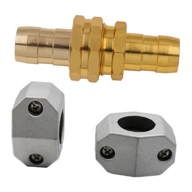 Aluminium Garden Hose Repair Connector With Clamps Male And Female ...