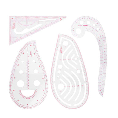 Sewing Ruler Clothing Ruler Rulers Curve Tools Cutting Ruler 4 X Sewing ...