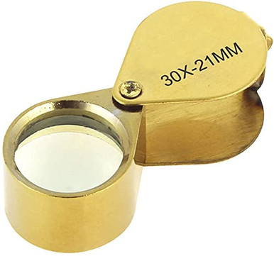 Mini Magnifying Glass 30X Folding Pocket Magnifier with Metal ...