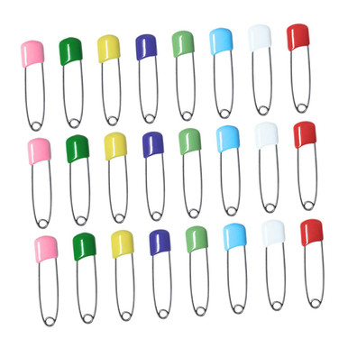 EXCEART 100pcs Safety Pin Plastic Head Safety Safe Locking Pin Nappy ...