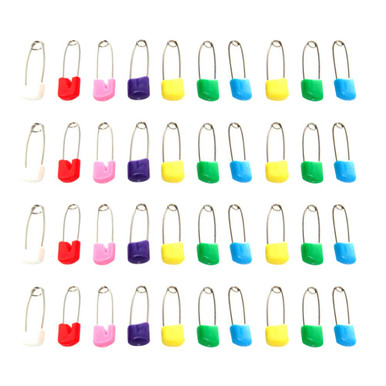 NUOBESTY 100pcs Baby Nappy Knitting Safety pin Cloth pins Safety pins ...