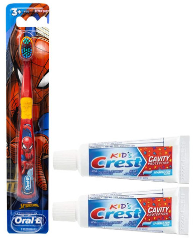 Oral-B Marvel Spider-Man Toothbrush, 3+ YRS, Extra Soft (Colors ...