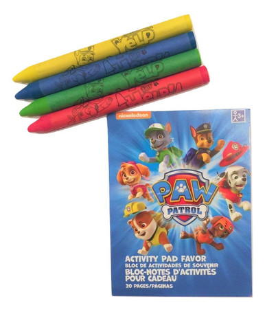 Designware Paw Patrol Mini Coloring Book with Crayons (2.5" x 3.5", 4 ...