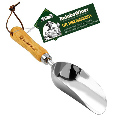 Rainbowiner Extra Large Soil Scoop, Garden Transplanter Trowel - Super ...