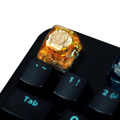 BETYMAO Personalized Flower PBT Keycap Resin Backlit Keycap OEM Profile ...