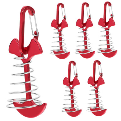 Happyyami 6 Sets Deck Furniture Anchors Deck Peg Anchor Deck Tie Down ...