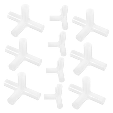 FONDOTIN 24pcs Tent Accessories Tent Pole Fitting Four-Way Connector ...