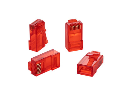 SATMAXIMUM RJ-45 Cat6 UTP Connector LAN Pass Through RJ45 Ends Ethernet ...