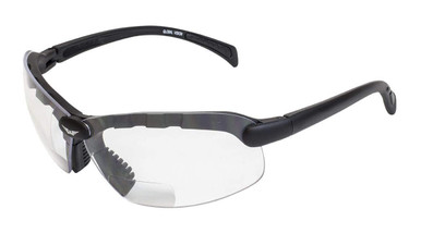 Global Vision Eyewear C-2 Bifocal Safety Glasses, Clear Lens, Gloss ...