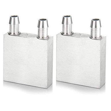 DIYhz 2Pcs Water Cooling Block Aluminum for Liquid Water Cooler Heat ...