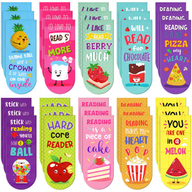 30 Pieces Assorted Scented Magnetic Bookmarks Scratch and Sniff Fruit ...