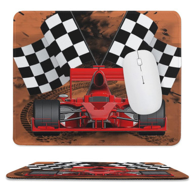 Teens Red Racing Car Waterproof Gaming Mouse Pad Sports Car Theme ...