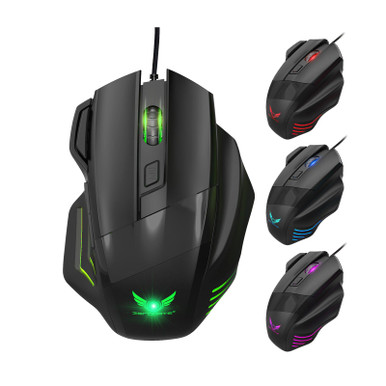 CENGNIAN RGB Gaming Mouse, 8000 DPI Wired Optical Gamer Mouse with 7 ...