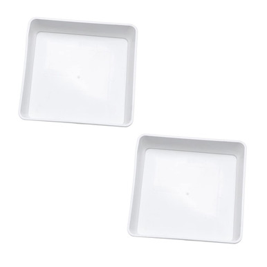 Gogogmee 2pcs Square Planter Tray Plant Pot Bases Bonsai Plant Saucers ...