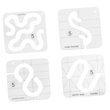 EXCEART 4 Pcs Sewing Patch Ruler Patchwork Ruler Stitch Ruler for ...