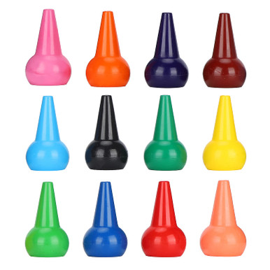 Zixyqol Toddler crayons 12 colors children's shape 3d finger crayon ...