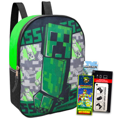 Minecraft Mini Backpack for Kids - Bundle with 11" Minecraft Backpack ...