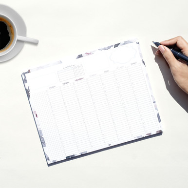 Desktop Weekly Planner Notepad. 8x10 with 52 Undated Tear-Off Sheets ...