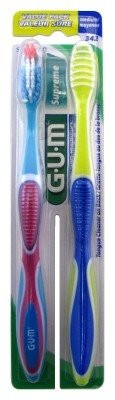 Gum Toothbrush Supreme Med Value Pack 2 Count (6 Pieces ...