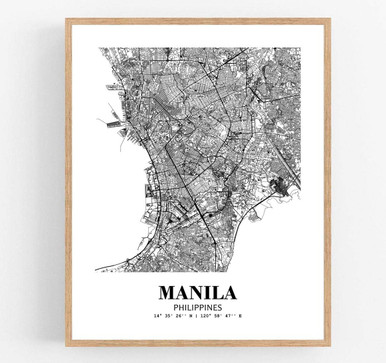Eleville 8X10 Unframed Manila Philippines City View Abstract Road ...