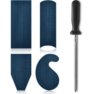 Cabinet Scraper Burnisher with 4 Piece Multi Shaped Scraper Set ...