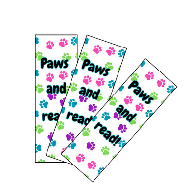 Paws and Read Encourage Reading Bookmarks for Kids Inspiring Young ...