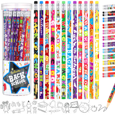 durony 100 Pieces Welcome Back to School Pencils First Day of School ...