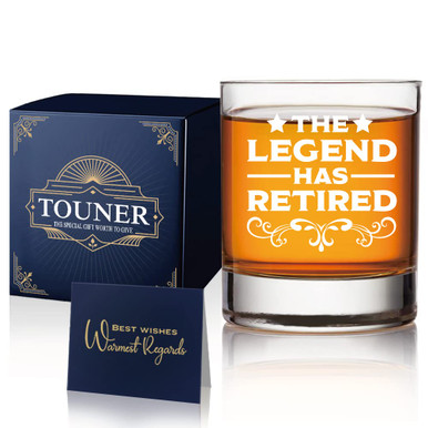 TOUNER The Legend Has Retired Whiskey Glass with Gift Box, Limited ...