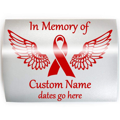 Thrombotic Thrombocytopenic Purpura (TTP) MEMORIAL Red Ribbon with ...