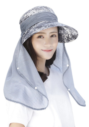 Greenery 360 Degree Sun Protection Fishing Hat with Detachable Face ...