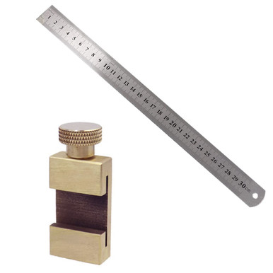 Housoutil 1 Set Steel Ruler Limited Block Precision t Ruler Carpenter ...