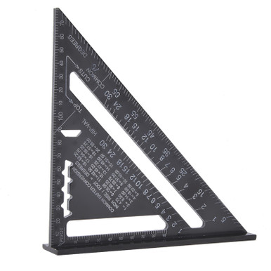 Triangle Ruler, 7in Woodworking Triangular Ruler with Clear Scale ...